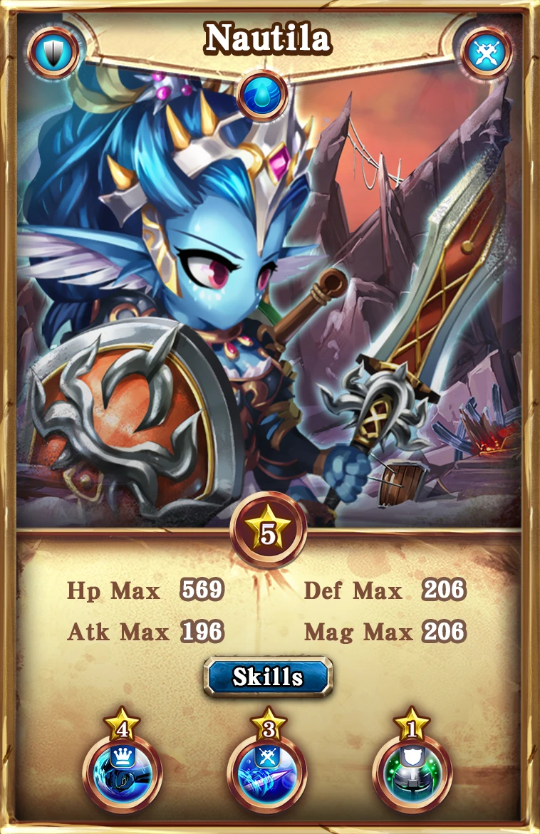 Nautila Freemantle | Brave Frontier: The last summoner Wiki | Fandom