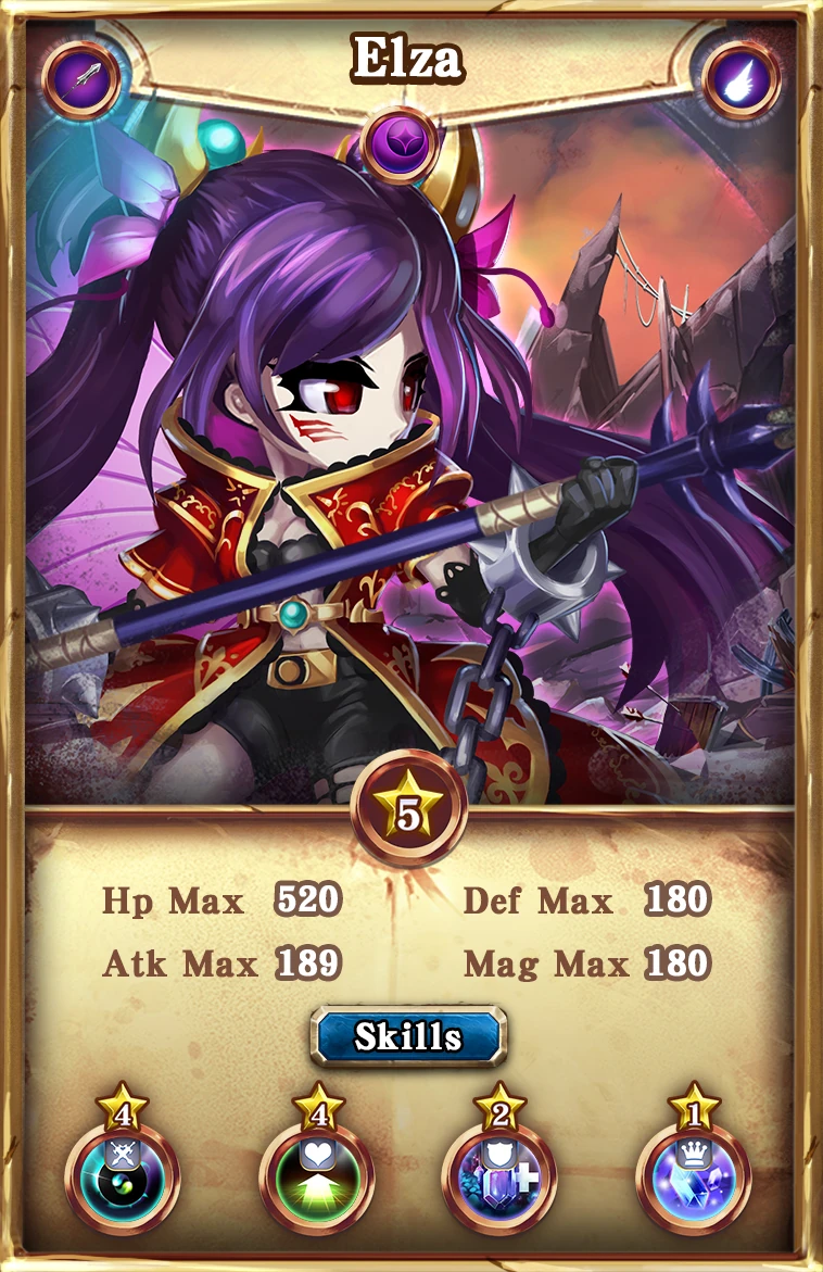 Elza, Inferno Queen | Brave Frontier: The last summoner Wiki | Fandom