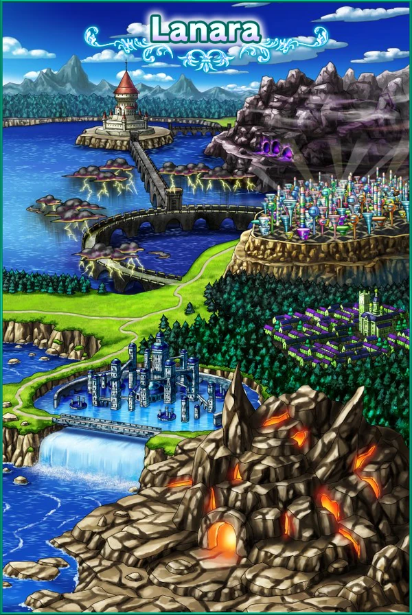 Lanara:Mapa | Wiki BraveFrontierRPG | Fandom