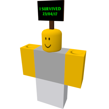 "I survived" Sign | Brick-Hill Wiki | Fandom