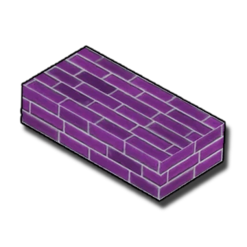 purple and bricks