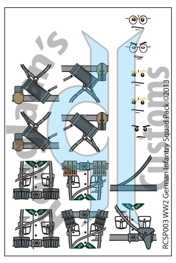 Lego Decals Ww2 Front And Back