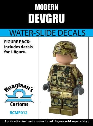 Modern Combat DEVGRU Complete Minifigure Set-Water-Slide Decals ...