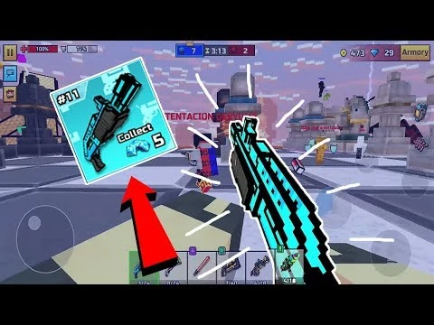DESTROYING Casuals w- MEGA DESTROYER in Pixel Gun 3D (feat. Masterpiece ...