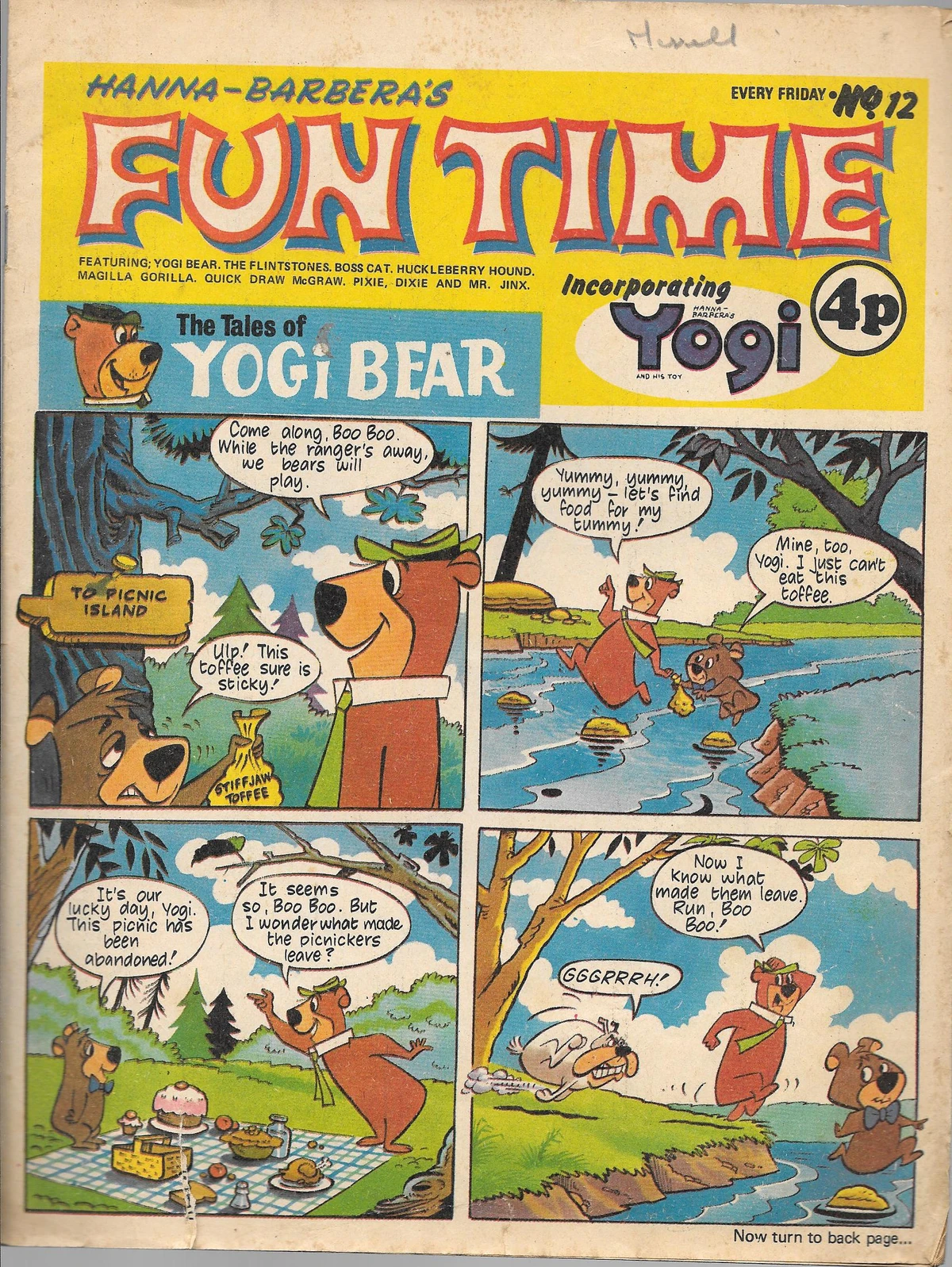 Hanna Barbera's Fun Time | Albion British Comics Database Wiki | Fandom
