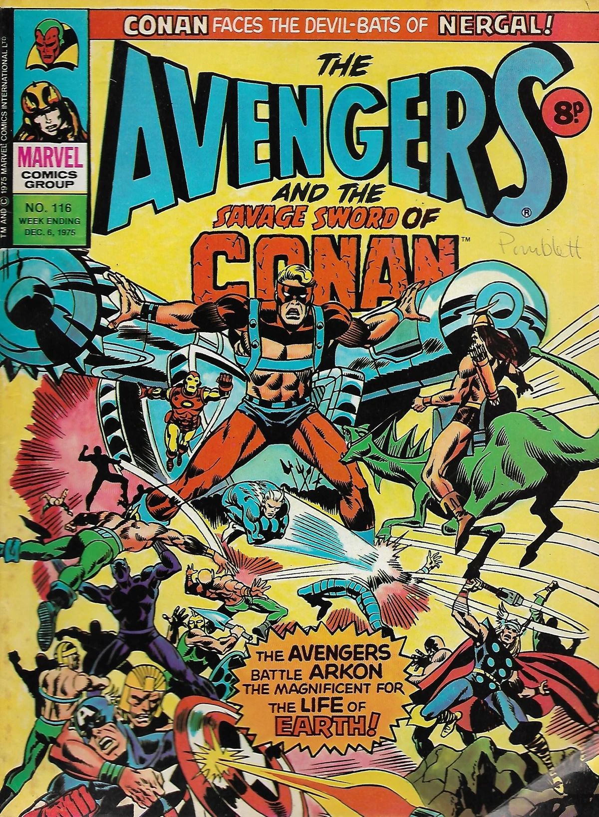 Avengers (Marvel UK) Vol 1 116 | Albion British Comics Database Wiki ...