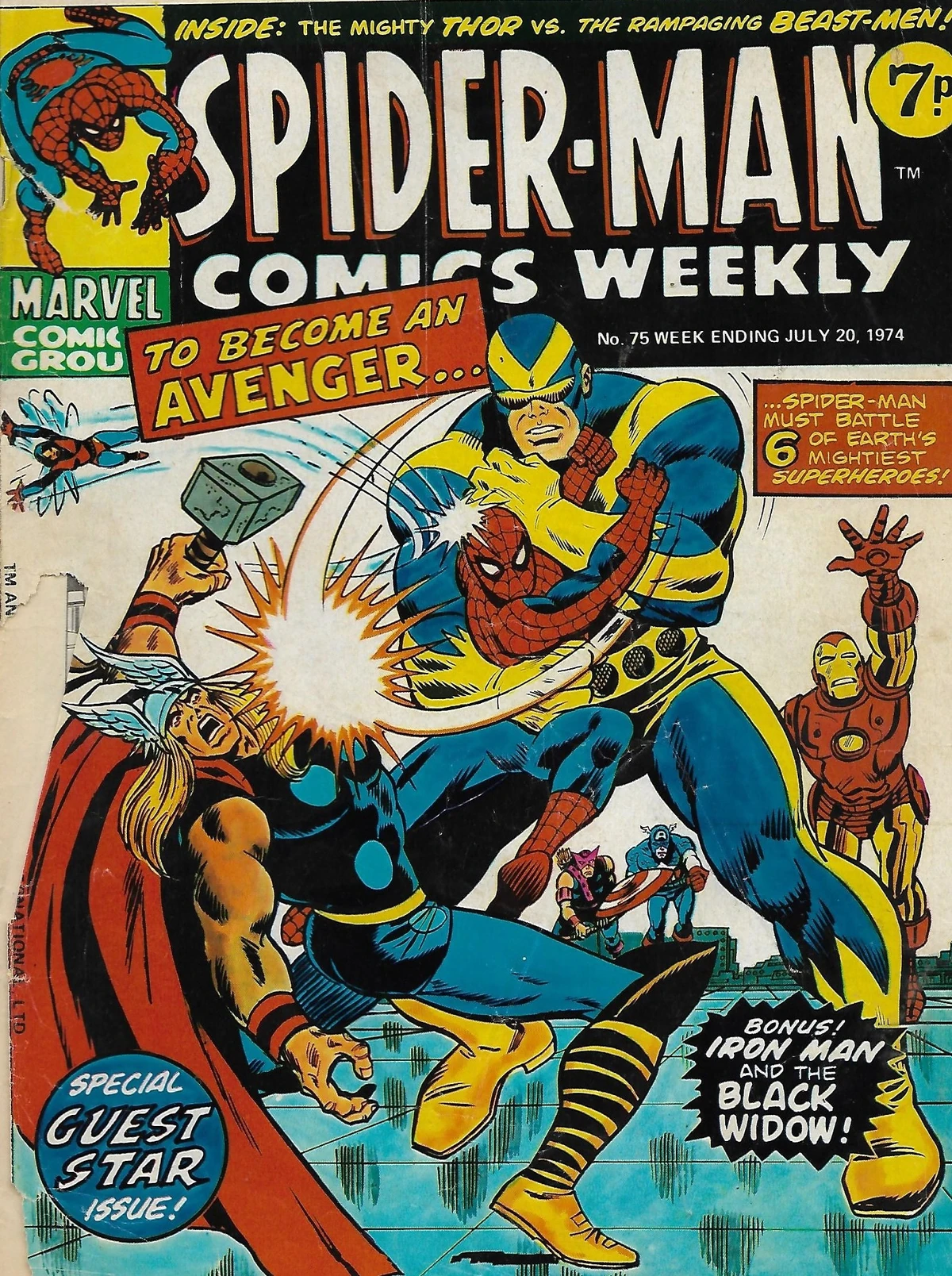 Spider-Man Comics Weekly Vol 1 75 | Albion British Comics Database Wiki ...