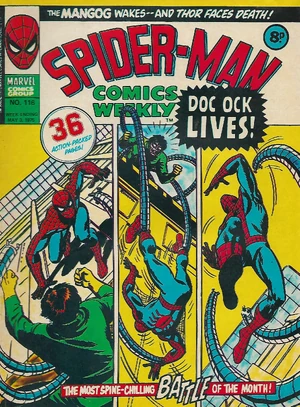 Spider-Man Comics Weekly Vol 1 116 | Albion British Comics Database ...