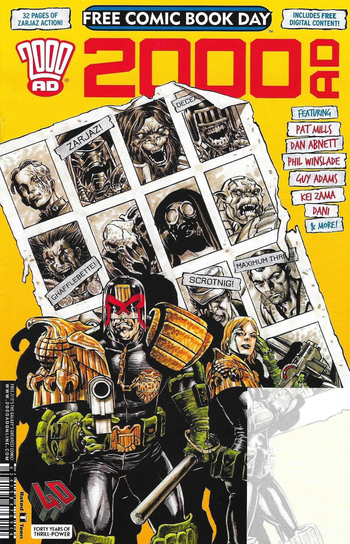 2000 AD Free Comic Book Day Vol 1 7 | Albion British Comics Database ...