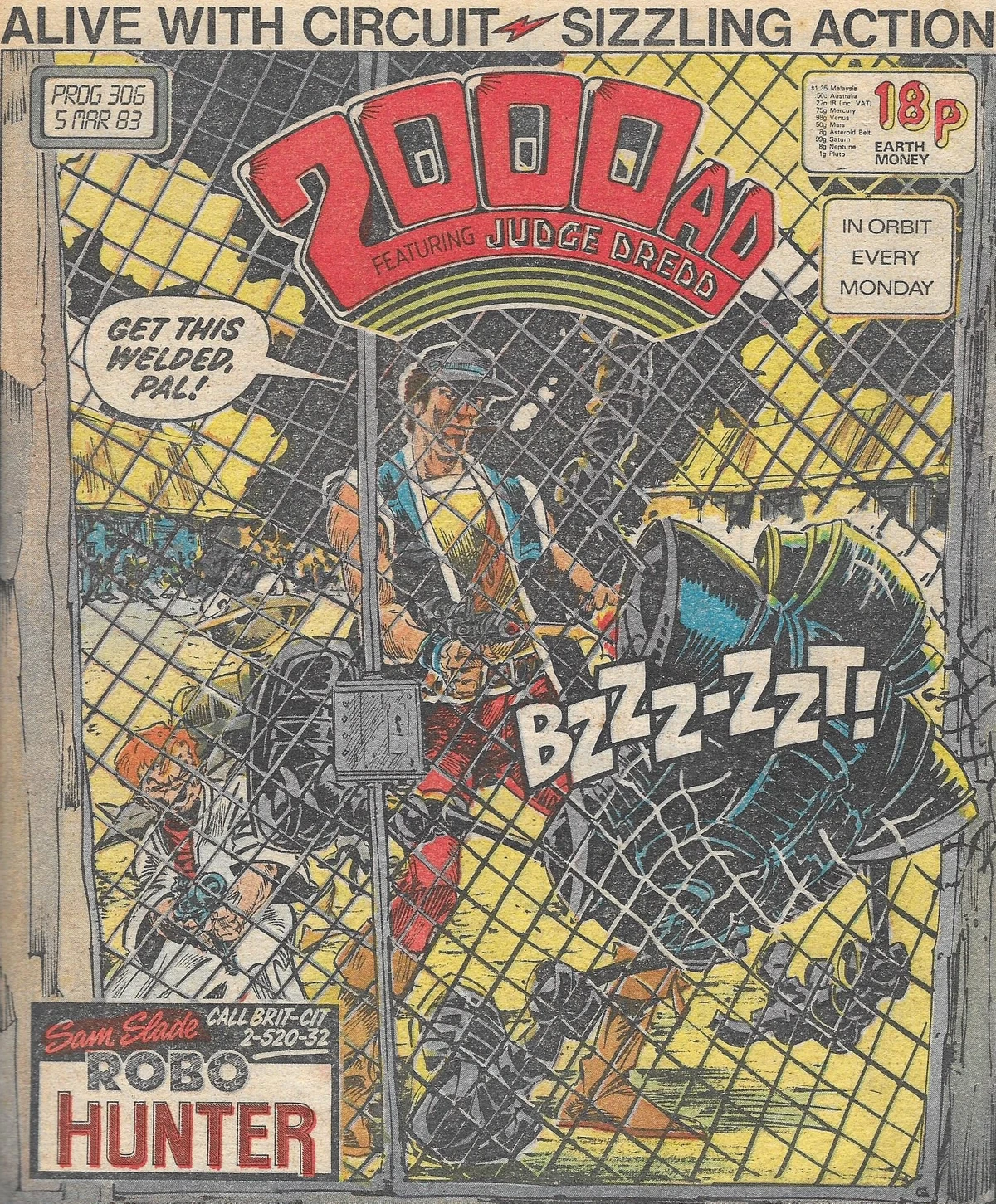 2000 AD Vol 1 306 | Albion British Comics Database Wiki | Fandom