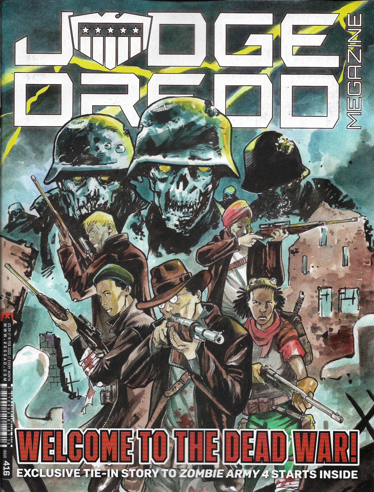 Judge Dredd Megazine Vol 1 416 Albion British Comics Database Wiki