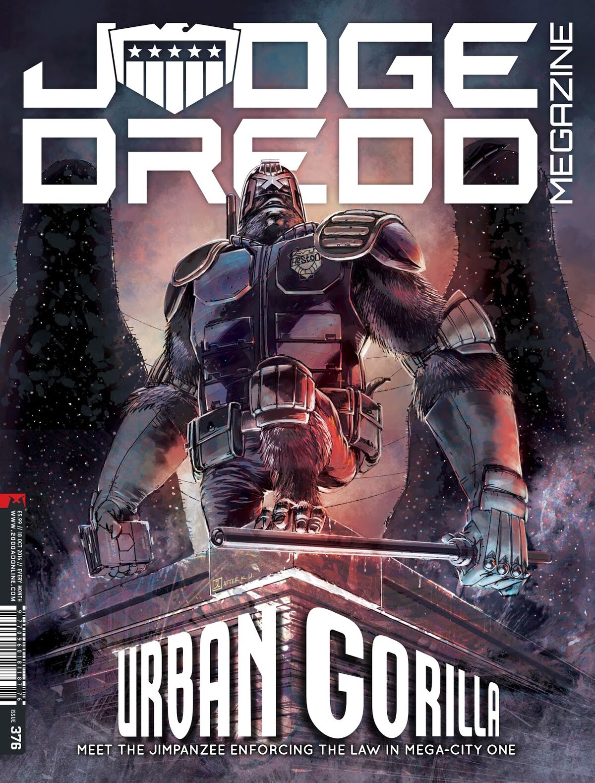 Judge Dredd Megazine Vol 1 376 Albion British Comics Database Wiki