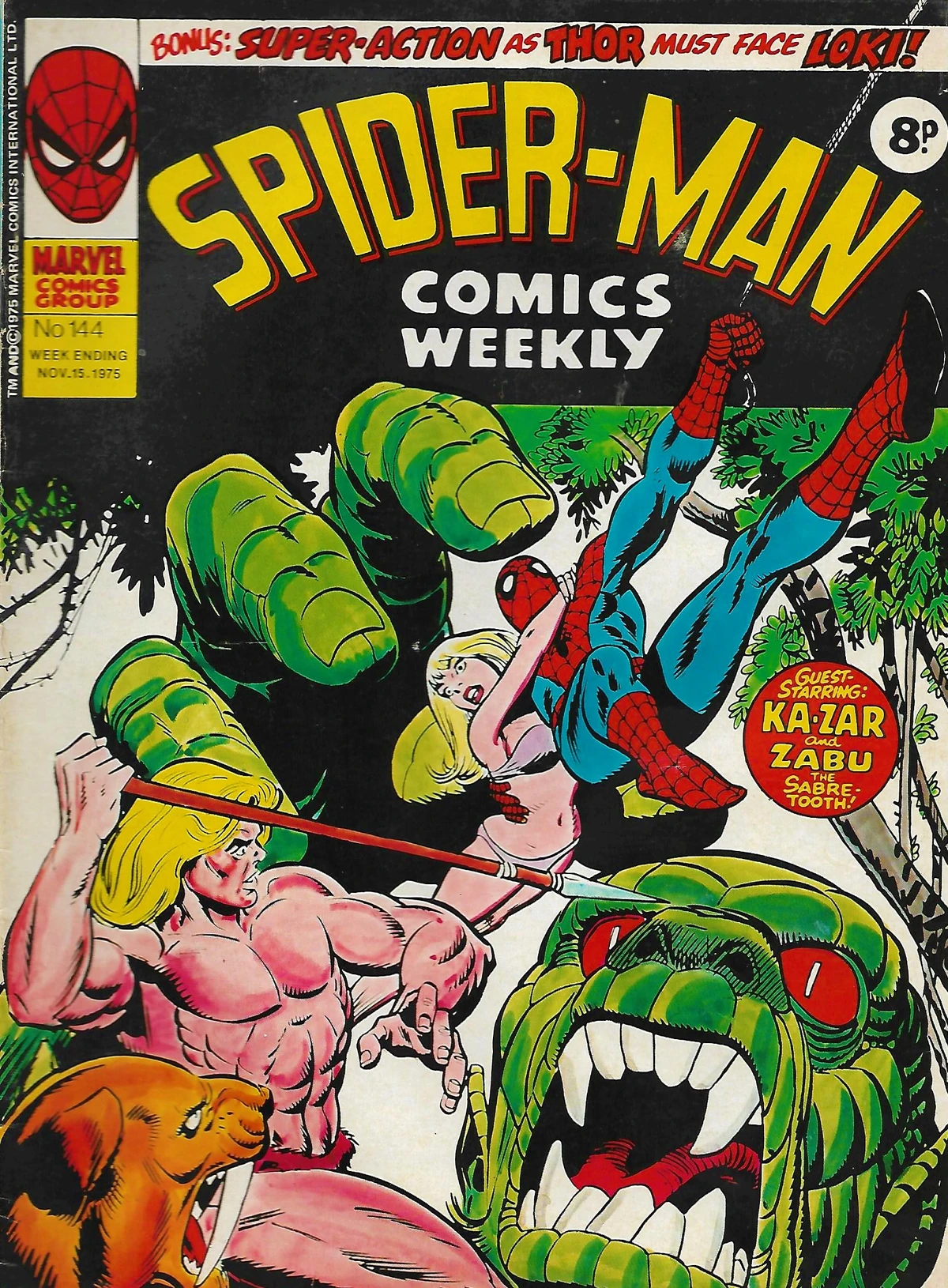 Spider-Man Comics Weekly Vol 1 144 | Albion British Comics Database ...