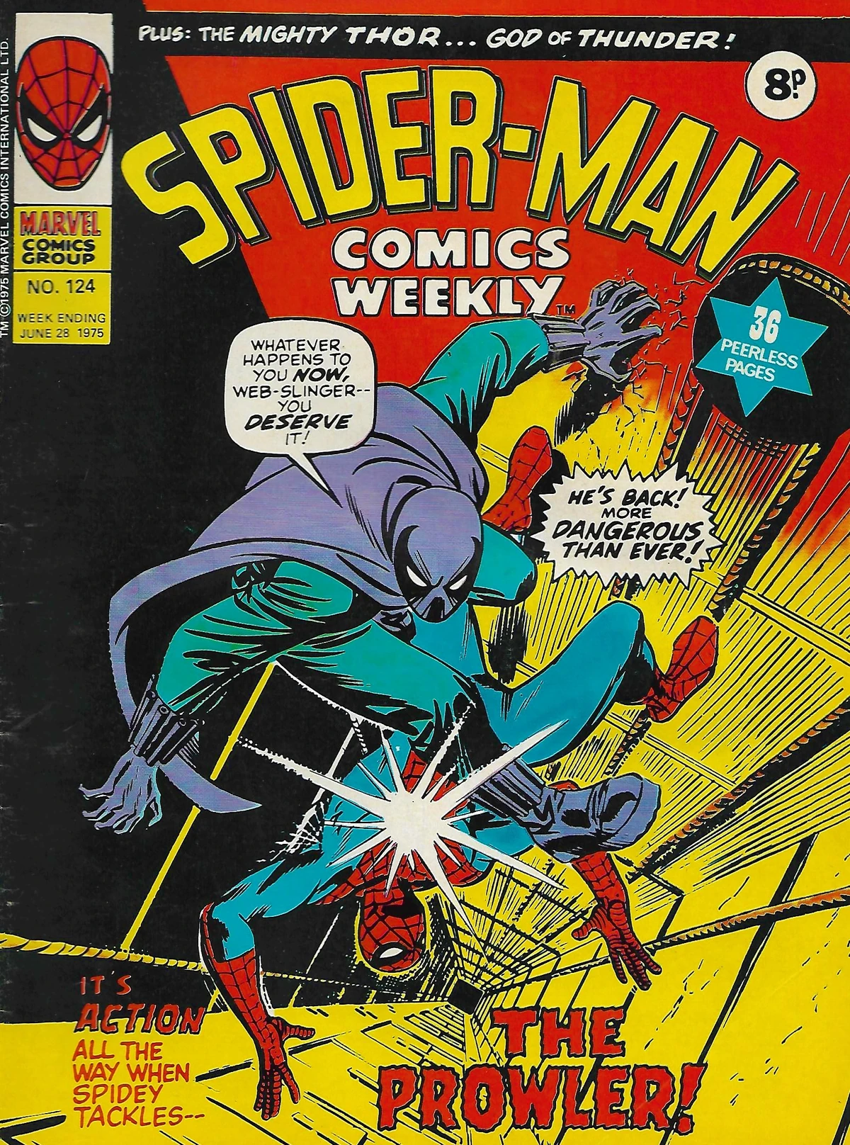 Spider-Man Comics Weekly Vol 1 124 | Albion British Comics Database ...