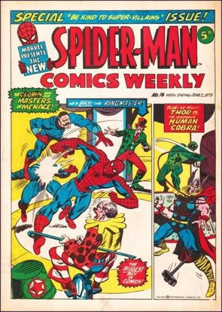 Spider-Man Comics Weekly Vol 1 16 | Albion British Comics Database Wiki ...
