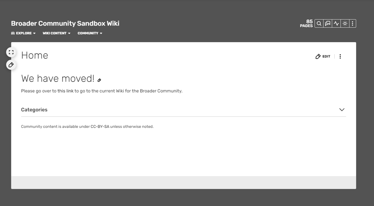 Broader Community Wiki (Website) | Broader Community Wiki | Fandom