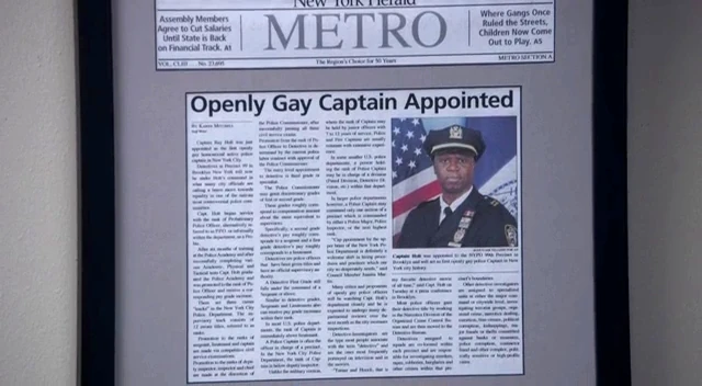 New York Herald Article on Raymond Holt | Brooklyn Nine-Nine Wiki | Fandom