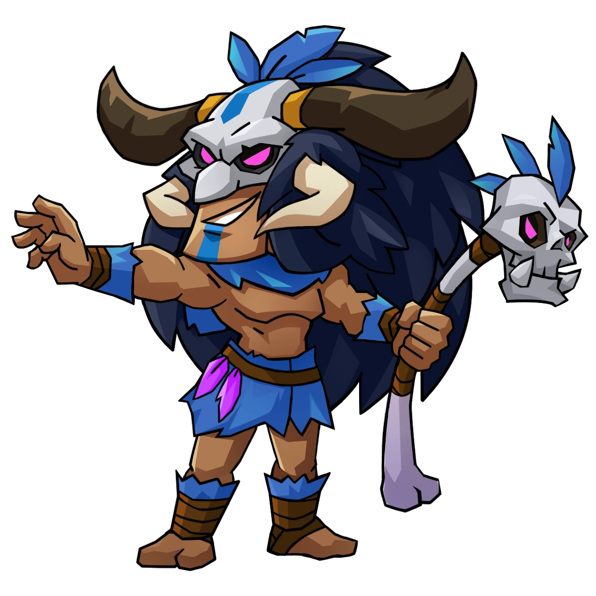 Long Face (Blue) | Brutal Age: Horde Invasion Wiki | Fandom