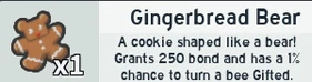 Gingerbread Bear | Bee Swarm Simulator Test Realm Wiki | Fandom