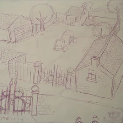 how to draw a house in 2 point perspective narrated