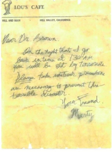 Marty's letter | Futurepedia | Fandom