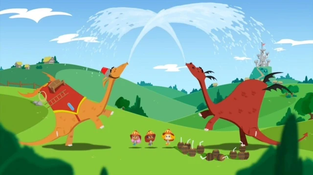 Firefighter Knights vs. The Fire-Breathing Dragon | Bubble Guppies Wiki ...