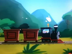 Bubble Guppies Triple Track Train Race