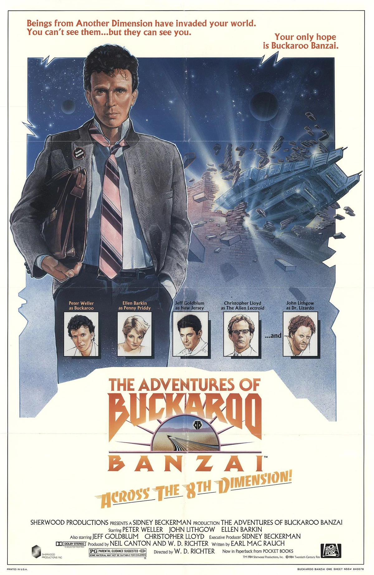 The Adventures of Buckaroo Banzai Across the 8th Dimension | Buckaroo ...