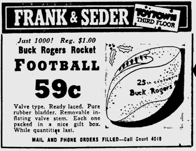 Buck Rogers Rocket Football | Buck Rogers Wiki | Fandom