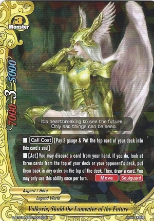 Valkyrie, Skuld the Lamenter of the Future | Future Card Buddyfight ...