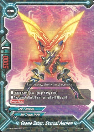 Cosmo Saber, Eternal Anthem | Future Card Buddyfight Wiki | Fandom