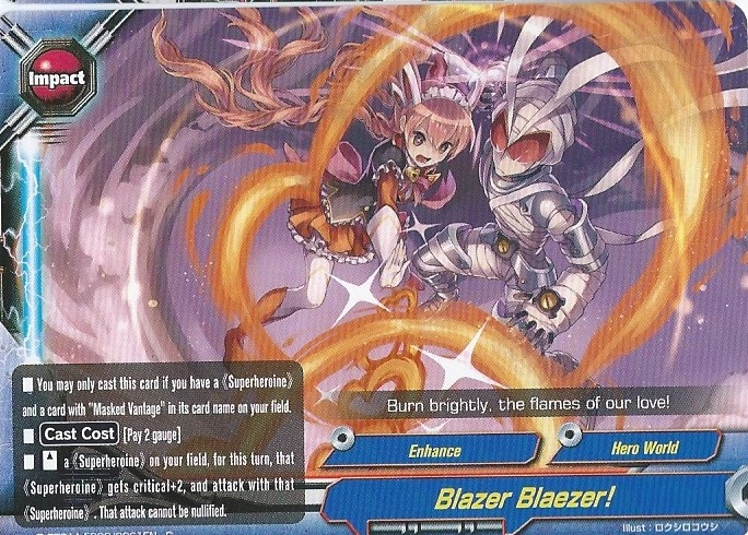 Blazer Blaezer! | Future Card Buddyfight Wiki | Fandom