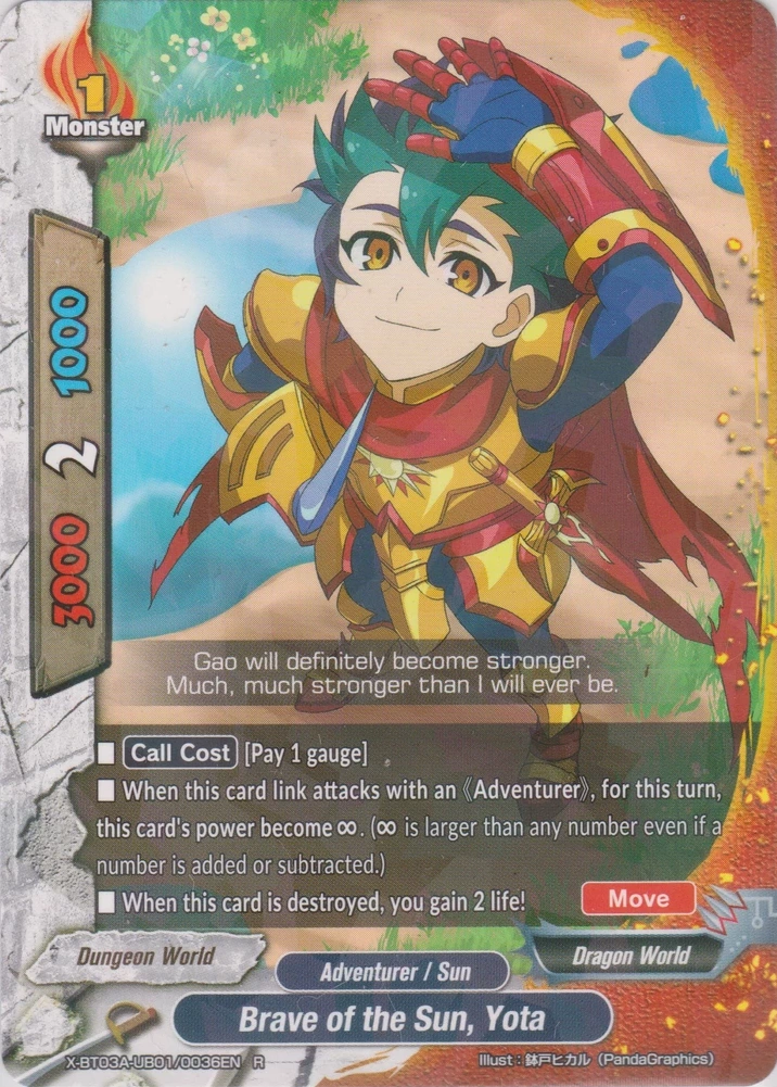 Brave of the Sun, Yota | Future Card Buddyfight Wiki | Fandom