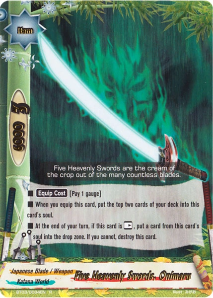 Five Heavenly Swords, Onimaru | Future Card Buddyfight Wiki | Fandom