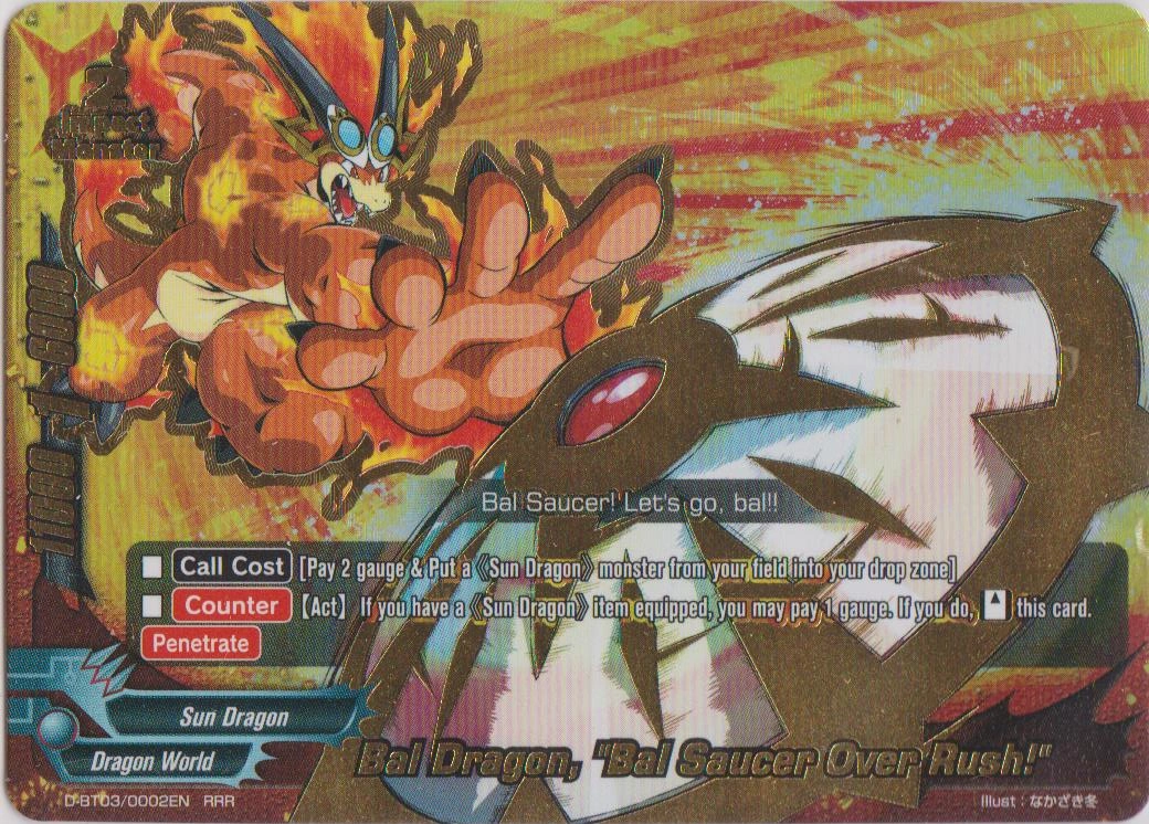 Bal Dragon, "Bal Saucer Over Rush!" | Future Card Buddyfight Wiki | Fandom