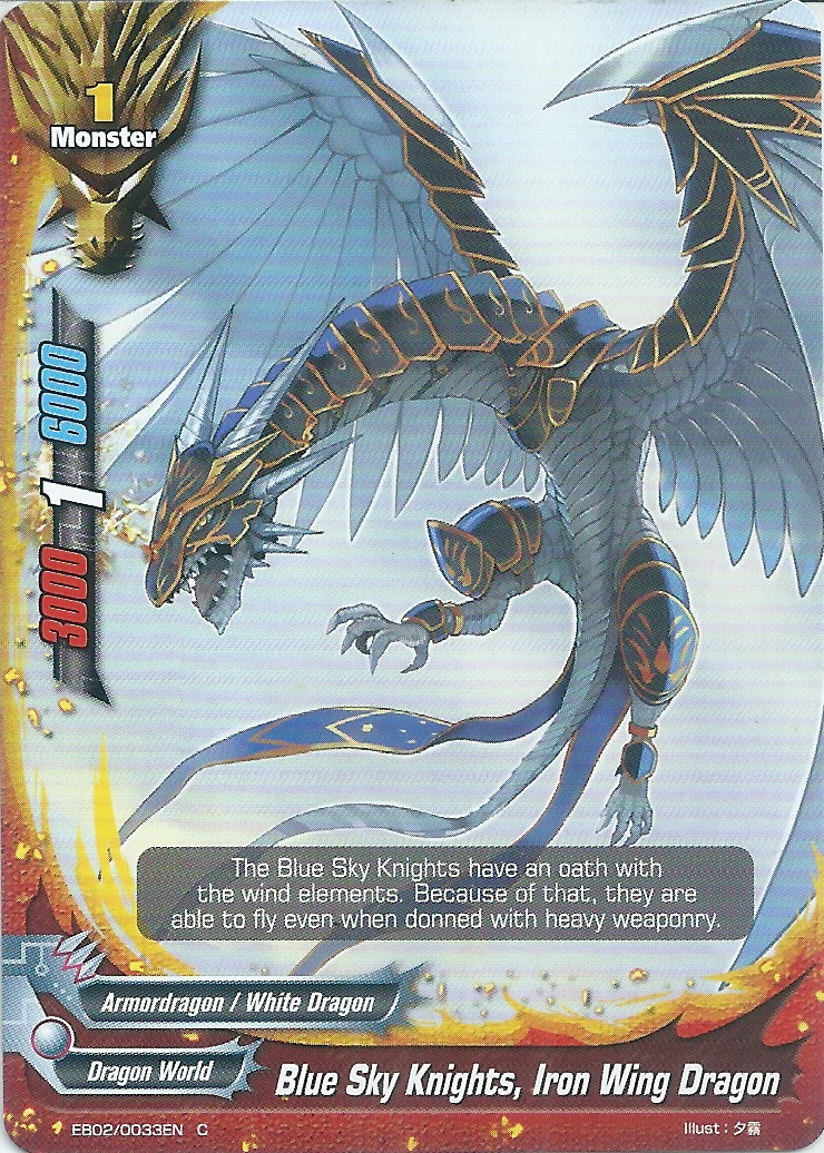 Blue Sky Knights, Iron Wing Dragon | Wiki Future Card Buddyfight | Fandom