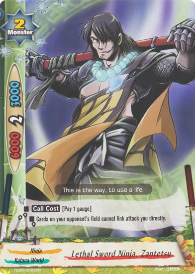 Lethal Sword Ninja, Zantetsu | Future Card Buddyfight Wiki | Fandom