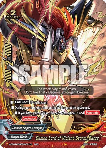 Demon Lord of Violent Storm, Batzz | Future Card Buddyfight Wiki | Fandom