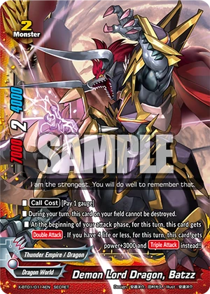 Demon Lord Dragon, Batzz | Future Card Buddyfight Wiki | Fandom