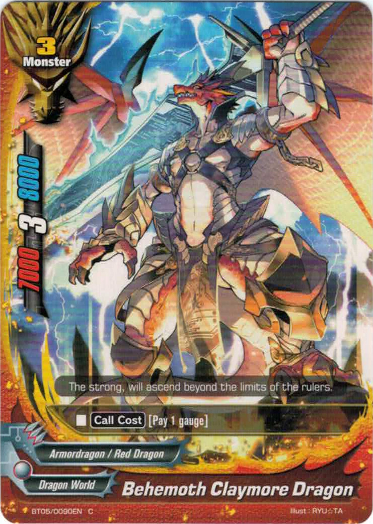 Behemoth Claymore Dragon | Future Card Buddyfight Wiki | Fandom