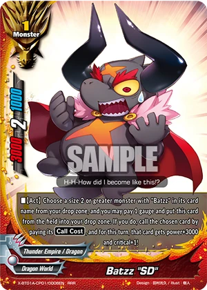 Batzz "SD" | Future Card Buddyfight Wiki | Fandom