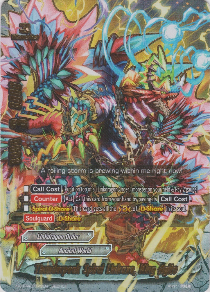 Thunderpeak Spiral Linkaxe King Agitogallery Future Card Buddyfight