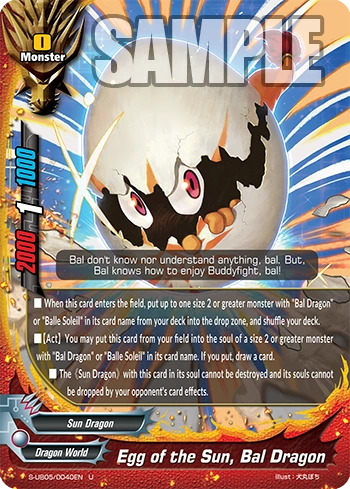 Egg of the Sun, Bal Dragon | Future Card Buddyfight Wiki | Fandom