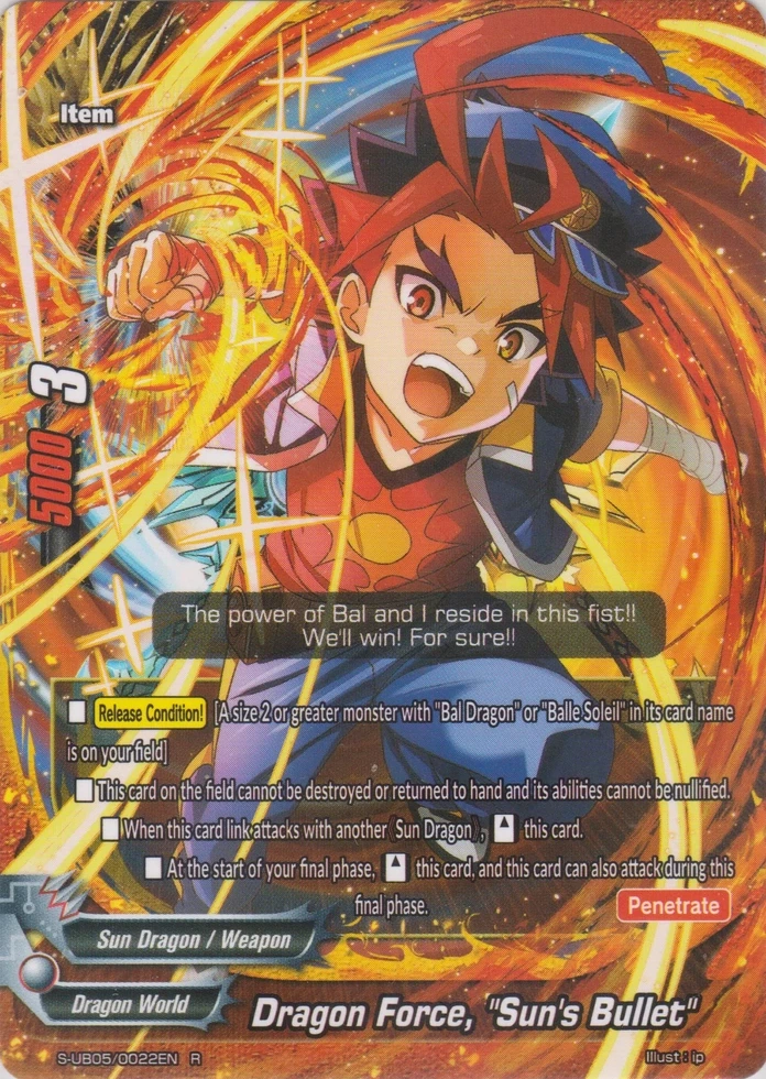 Dragon Force, "Sun's Bullet" | Future Card Buddyfight Wiki | Fandom