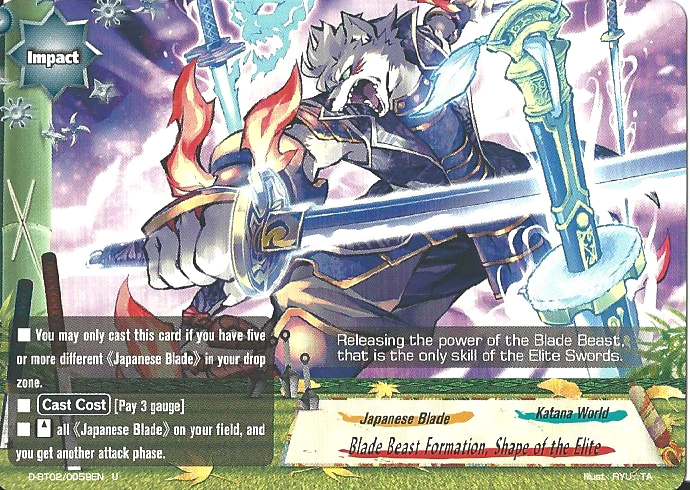 Blade Beast Formation, Shape of the Elite | Future Card Buddyfight Wiki ...