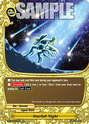 Starfall Night/Gallery | Future Card Buddyfight Wiki | Fandom
