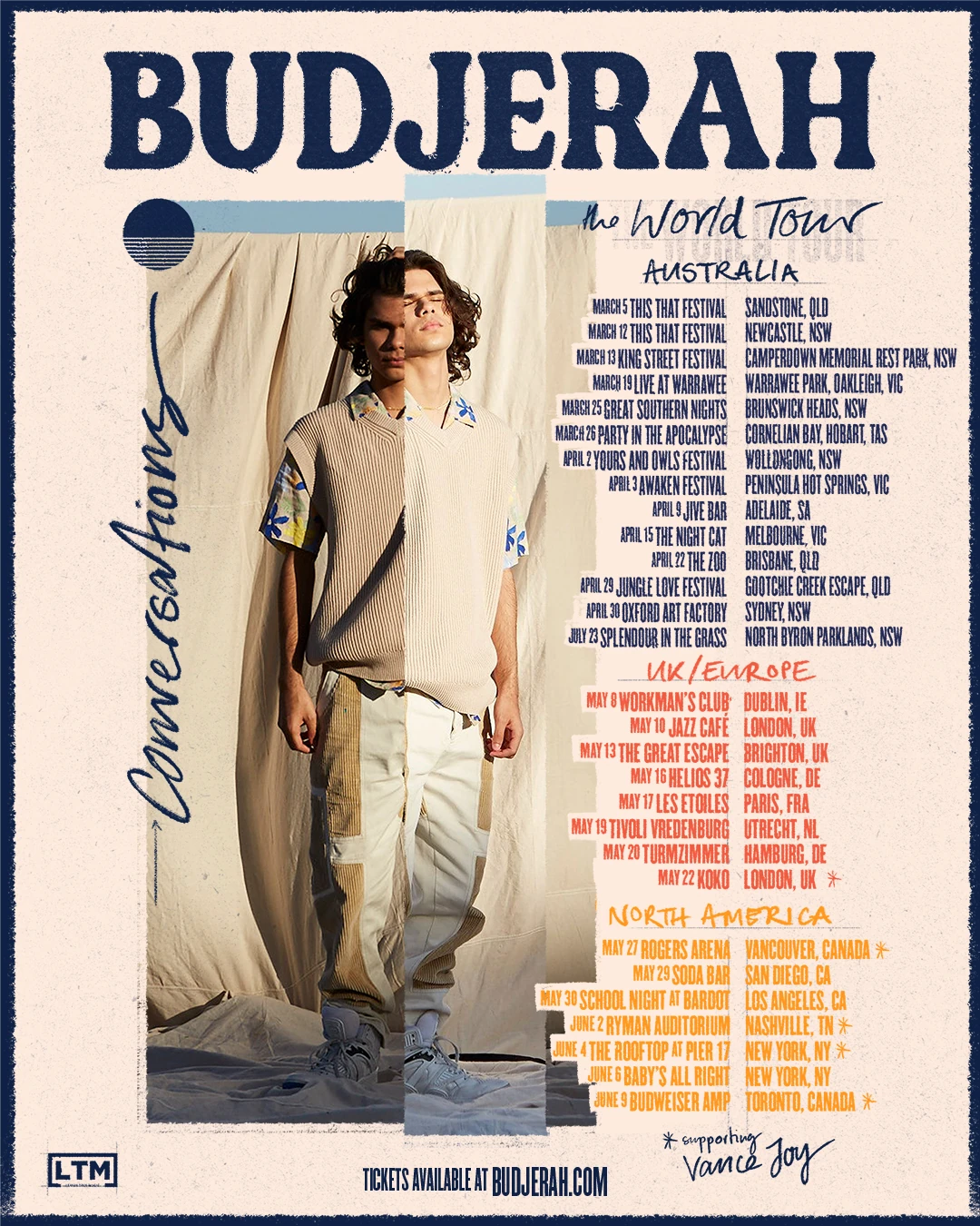 The Conversations World Tour | Budjerah Wiki | Fandom