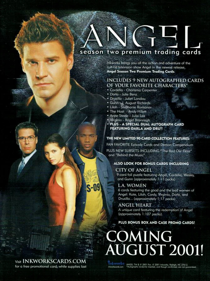 Angel Season Two Premium Trading Cards | Buffyverse Wiki | Fandom