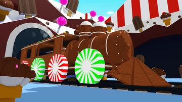 how to make gingerbread train