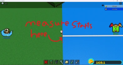 How far is the treasure from the white team? -every measures to make a perfect afk farm | Build ...